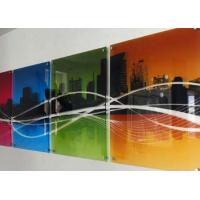 Quality Durable Digital Printing On Glass / Modern Stained Glass With Printed Pattern for sale