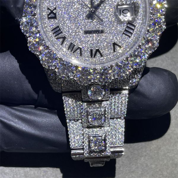 Quality Bust Down Diamond Studded Watch for sale