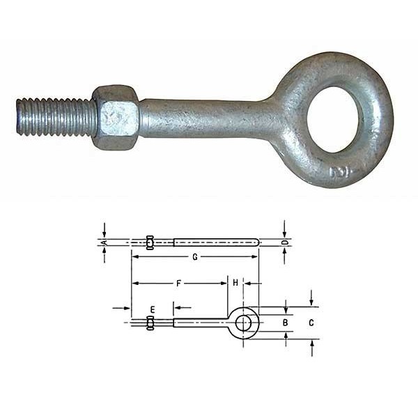 Quality JTR-BN10 Regular Nut Eye Bolts G-291 for sale