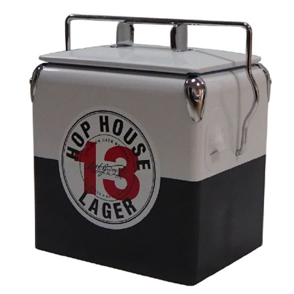 Quality Metal Red Color Outdoor Cooler Box Custom Portable 13L 32x22x36CM for sale