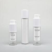 Quality Airless PET Plastic Bottle 15ml 30ml 50ml Transparent Round Shape for sale