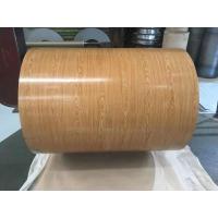 Quality Wood Grain Steel Coils Pre-Painted Galvalume Steel Coil Z100 Wall Cladding Interior Decoration PE 15 Years Warranty for sale