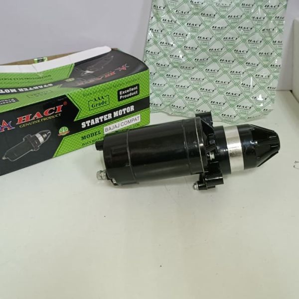 Quality Motorcycle BAJAJ Starter Motor Aluminum Easy To Operate Moto Spare Parts for sale
