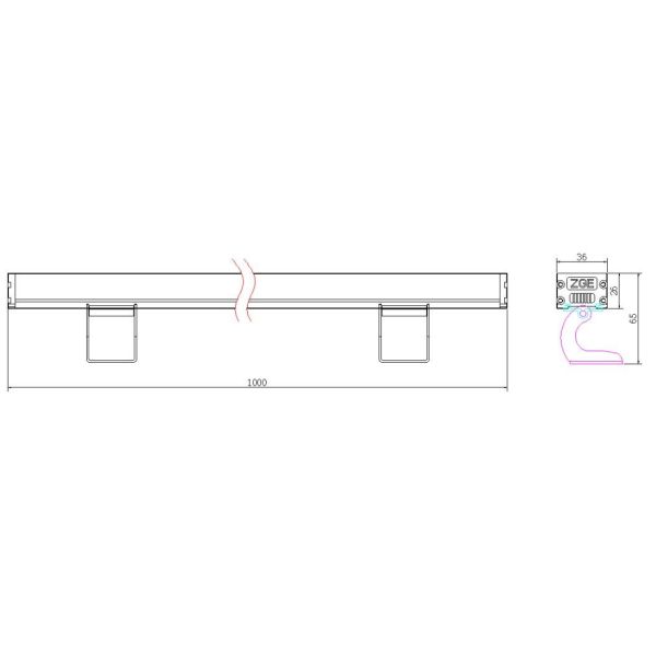 Quality Garden 24W LED Wall Washer Light Bar Outdoor Size Customized for sale