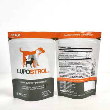 Quality Custom Logo ziplockk Aluminium Foil Bag Pills Capsule Stand Up ziplockk Bags for sale