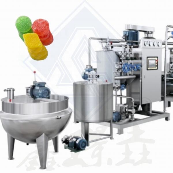 Quality Soft Candy Production Line Automatic Gummy Candy Bear Making Machine 1900*900*1620mm for sale
