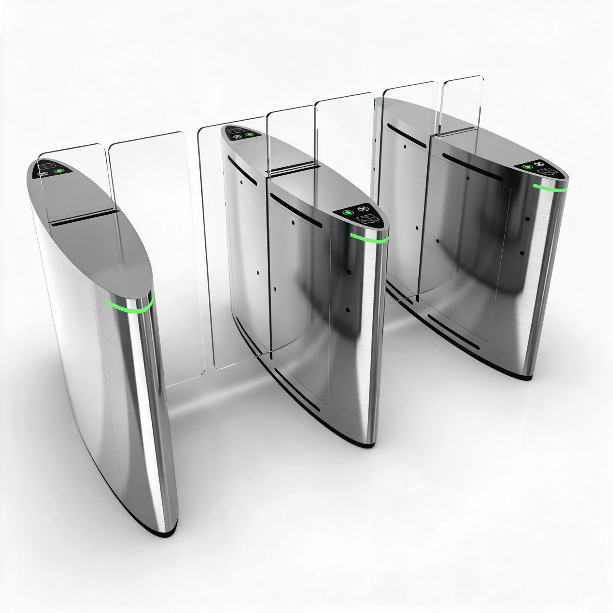 Quality safety Office Access Control Turnstiles AC220V With Stainless Steel Housing for sale