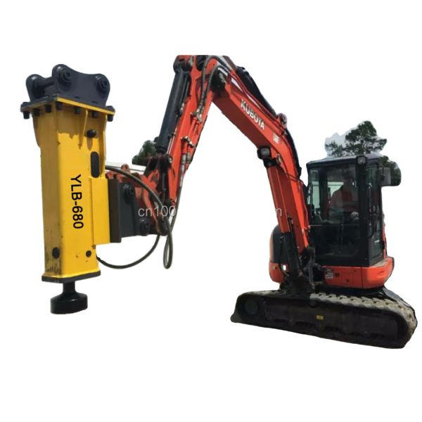 Quality Pile Driver Post Pile For Skid Steer Loader 2.5-8 Ton With Adapter to Mount for sale