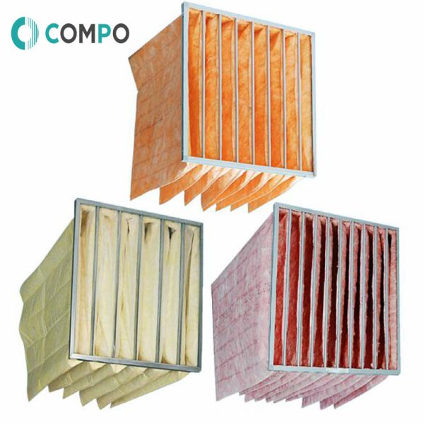 Quality Merv8 Bag Air Filter G4 F5 F6 F7 F8 F9 For Cleanroom Mau Ahu System for sale