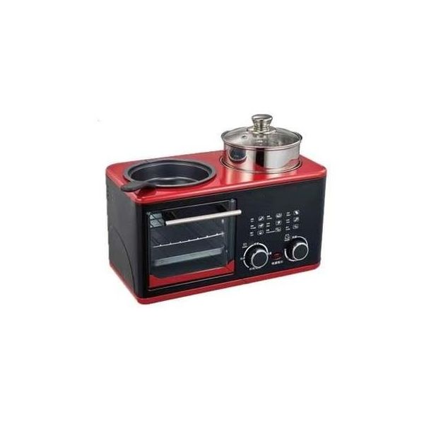 Quality 3 In 1 Electric Oven Breakfast Maker Pink Coffee Maker Multi Functional for sale