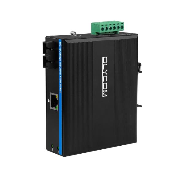 Quality 40KM Gigabit Ethernet Media Converter SC Fiber Singlmode Unmanaged Rugged Case for sale
