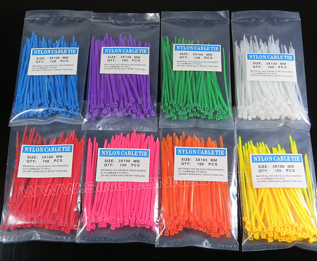Quality nylon cable ties earth-friendly plastic tie wraps (zip ties) with CE, ROHS, REACH for multi uses