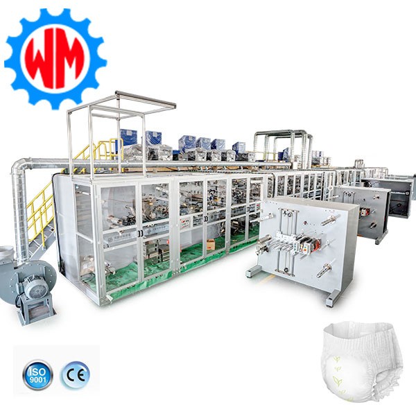 Quality High Efficiency Full Servo Baby Diaper Making Machine Intelligent PLC Control for sale