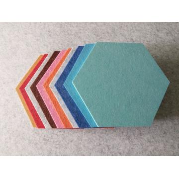 Theater Hexagon Polyester Fiber Acoustic Panel Soundproof Nontoxic