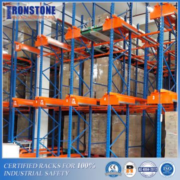 Quality ODM Motorized Storage Metal Pallet Shuttle Racking For Increases System for sale