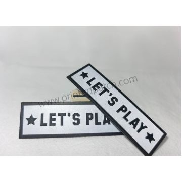 Quality OEKO Flat Printing 3M Reflective Patches 8 Colorway Iron On Clothing Labels for sale