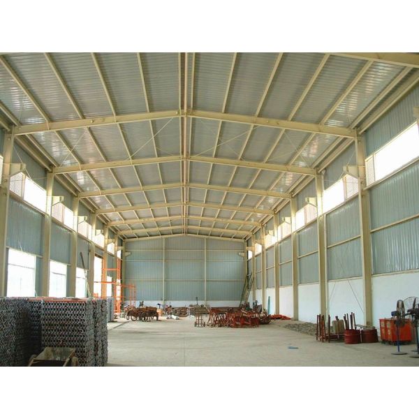 Quality Clear Span Steel Warehouse with Light Steel Frame Construction for sale