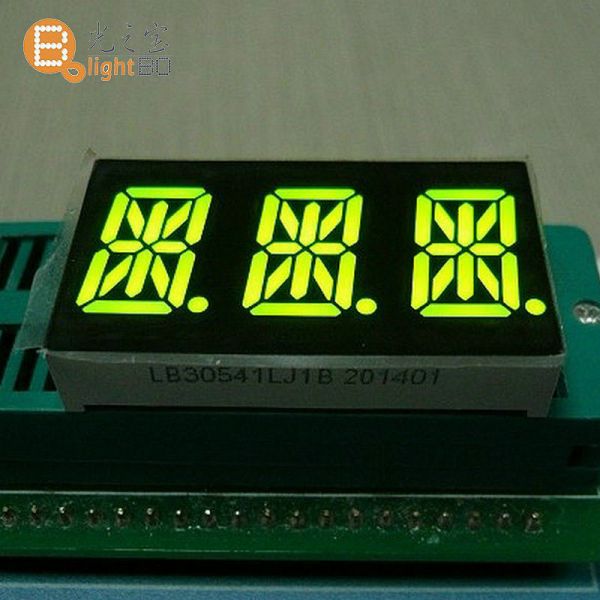 Quality Triple Digit 14 Segment LED Display Common Cathode Red For Instrument Panel for sale