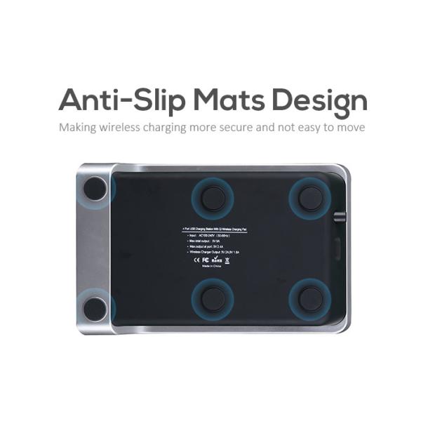 Quality 10W ABS Multi Phone QI Wireless Charging Station for sale