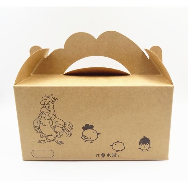 Quality Food Safe Fried Chicken Paper Togo Boxes Packaging Carry Out Containers for sale