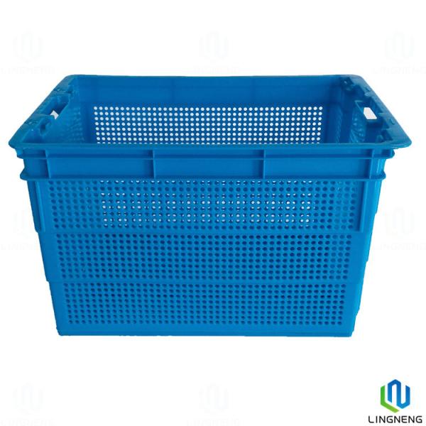 Quality Versatile Vegetable Storage Crates Stackable Plastic Agricultural Crates For for sale