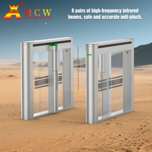 Quality Full Automatic Bidirectional Swing Barrier Turnstile IP54 Access Control Swing for sale