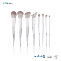 Quality Cruelty-Free Synthetic Fiber Bristles​ 8pcs Face Makeup Brush Set,Wooden Handle And Aluminium Ferrule for sale
