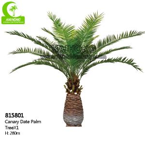 Quality Aesthetic Height 280cm Artificial Tropical Tree For Office Decoration for sale