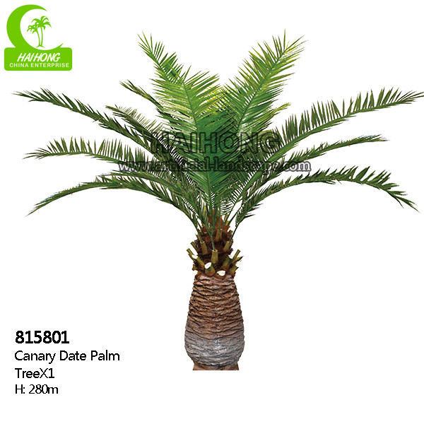 Quality Aesthetic Height 280cm Artificial Tropical Tree For Office Decoration for sale