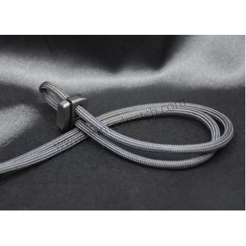 Quality Grey Matte OEM Metal Buckle Elastic Drawstring Cord For Sweatpants for sale
