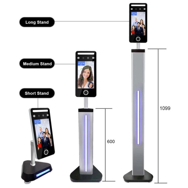 Quality 5 Inch Touch Screen Multi Mode Professional Face Fingerprint RFID Access Control for sale