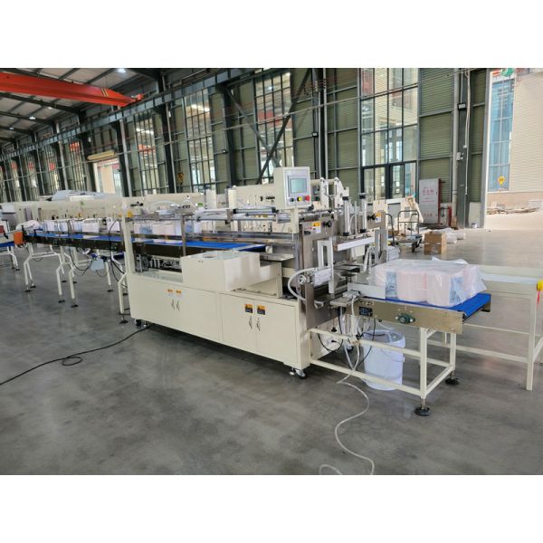Quality Semi Automatic 4/6 Rolls Per Bag Maxi Paper Towel Roll Bundle Packing Machine for sale
