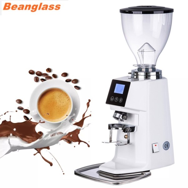 Quality Aluminium alloy espress coffee grinder 64mm flat burr tochscreen grinder for sale