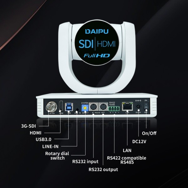 Quality Live Streaming PTZ Camera for HD IP Broadcasting Auto Tracking Video Conference for sale