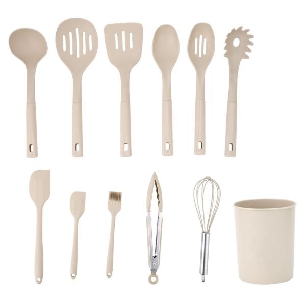 Quality 12 Pcs Kitchenware Cocina Cookware Utensil Set with Wooden Handles and ISO9001 for sale