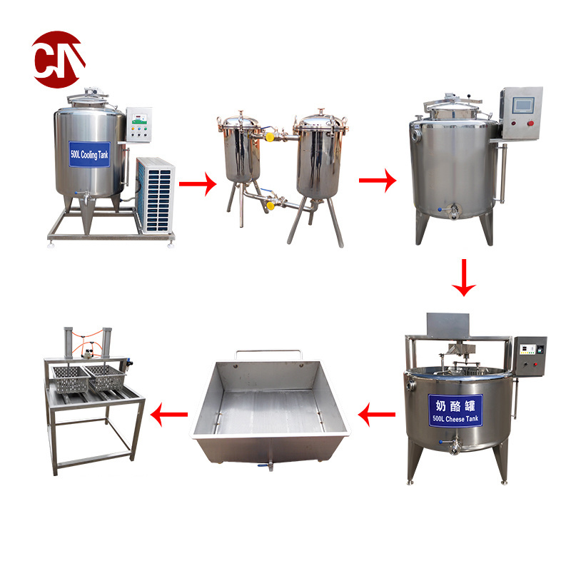 Stainless Steel Processing Cheese Mixing Tank Mozzarella Cheese Making Machine