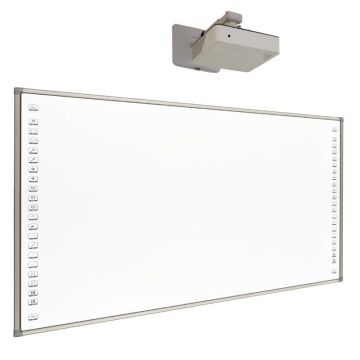Quality 96 Inches Portable Interactive Whiteboard Smart Whiteboard With Laser Projector for sale