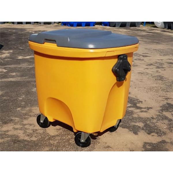 Quality Corrosion Resistance Rotomolded Parts Single Wall Lid 150L Waste Bin for sale