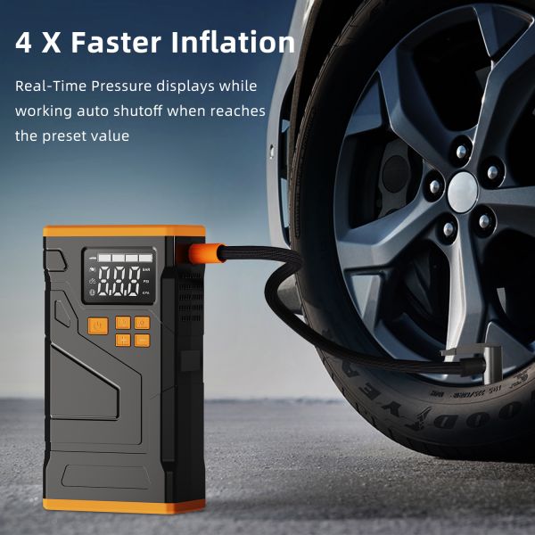 Quality 8000 Jumpstart Rechargeable Tyre Inflator for sale