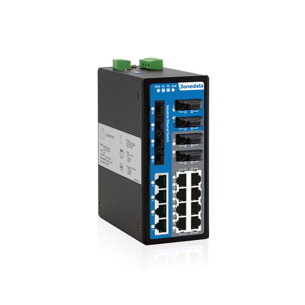 Quality 20-port Industrial Ethernet Switch With IP40 Protection Metal Housing for sale