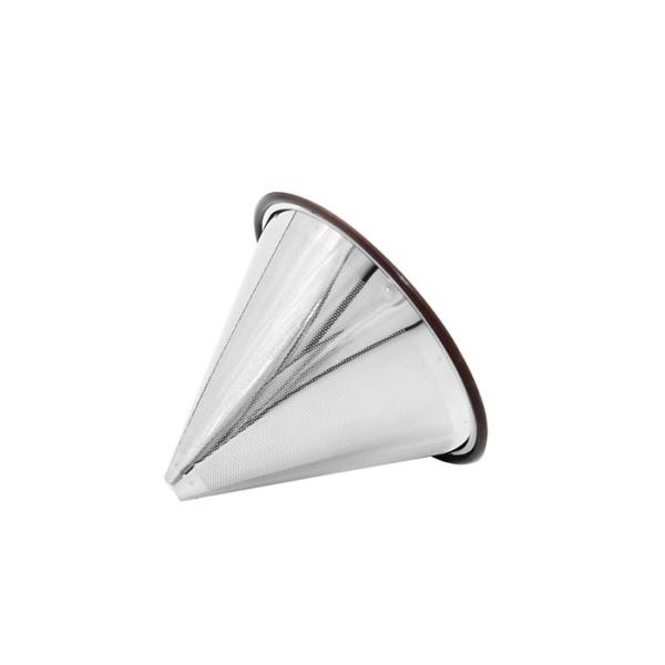 Quality Single Cup 304 Stainless Steel Paperless Pour Over Coffee Dripper Filter for sale