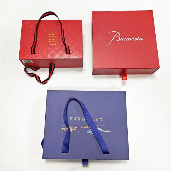 Quality Paper Cardboard Rigid Gift Box Luxury Wine Bottle Packaging Box Sliding Drawer for sale