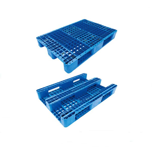 Quality 3 Skids HDPE Pallets Open Deck Plastic Pallet 45*35cm 100*50cm for sale