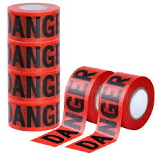 Quality PE Plastic Barrier Tape Roll Danger Tape For Construction And Law Enforcement for sale