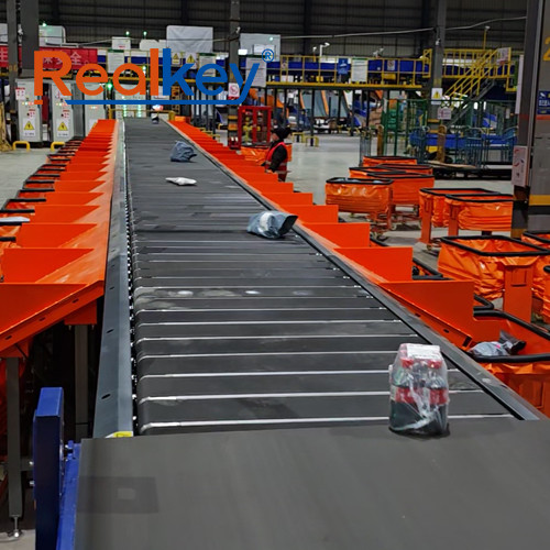 Quality Flexible Parcel Sorting Conveyor Low Maintenance With Multiple Recognition for sale