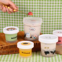 Quality Food Grade Plastic Ice Cream Container With Cover Custom Ice Cream Cup for sale