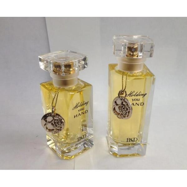 Quality OEM 50ml Surlyn Cap Square Perfume Bottles Sprayer Makeup Packaging for sale