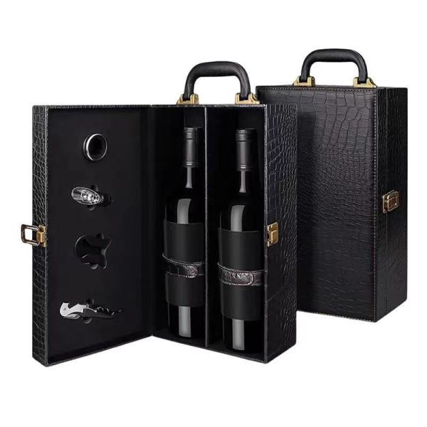 Quality Recyclable Magnetic Closure Wine Glass Bottle Packaging Box for Customization for sale