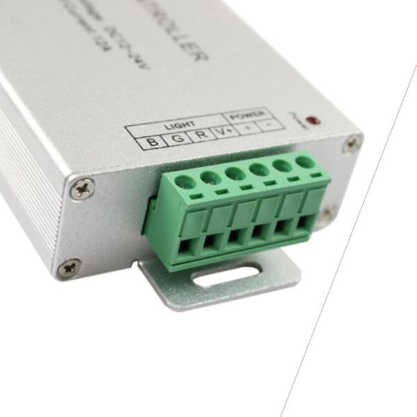 Quality 44 Key Rf Rgb Controller 12v-24v 12a Adjustable Brightness Aluminum Case Dimmer for sale