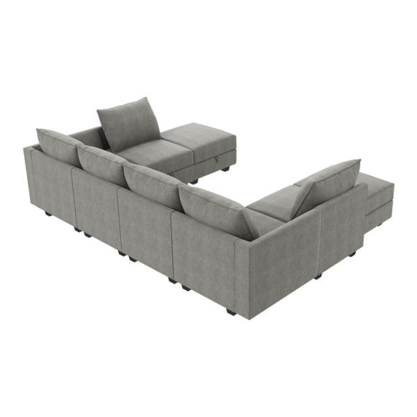 Quality U Shaped Modular Sectional Sofa Multiscene Anti Scratch Modern Style for sale